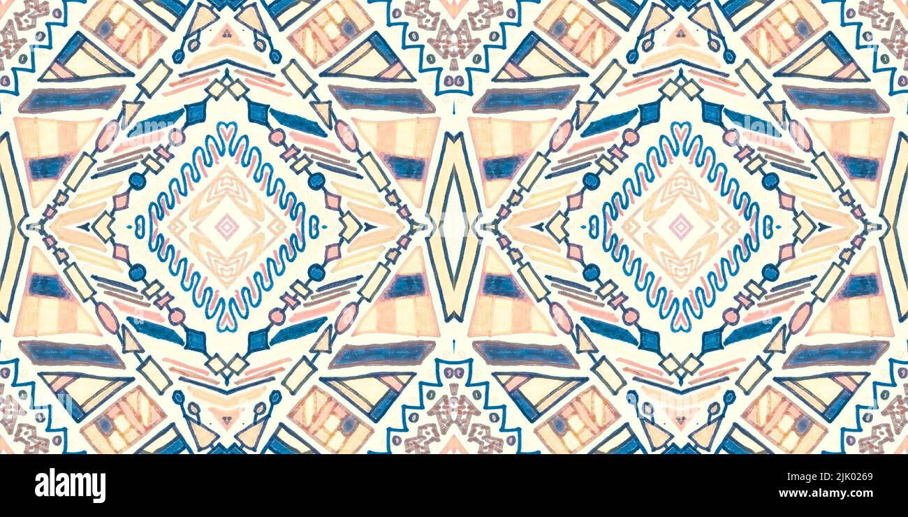 Seamless peruvian pattern. Geometric native african ornament. Grunge ...