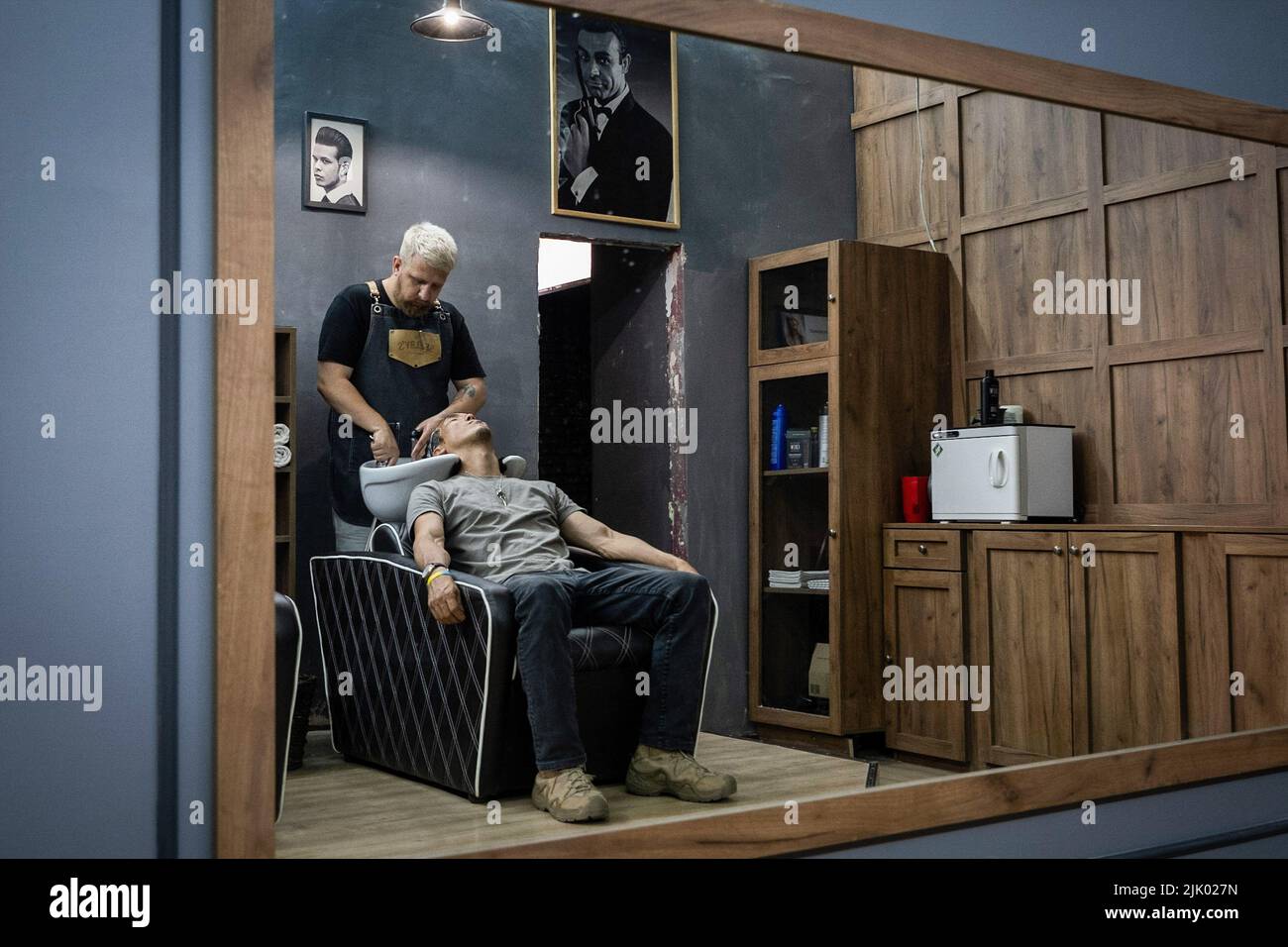 Shelbyis barber family kharkiv hi-res stock photography and images - Alamy