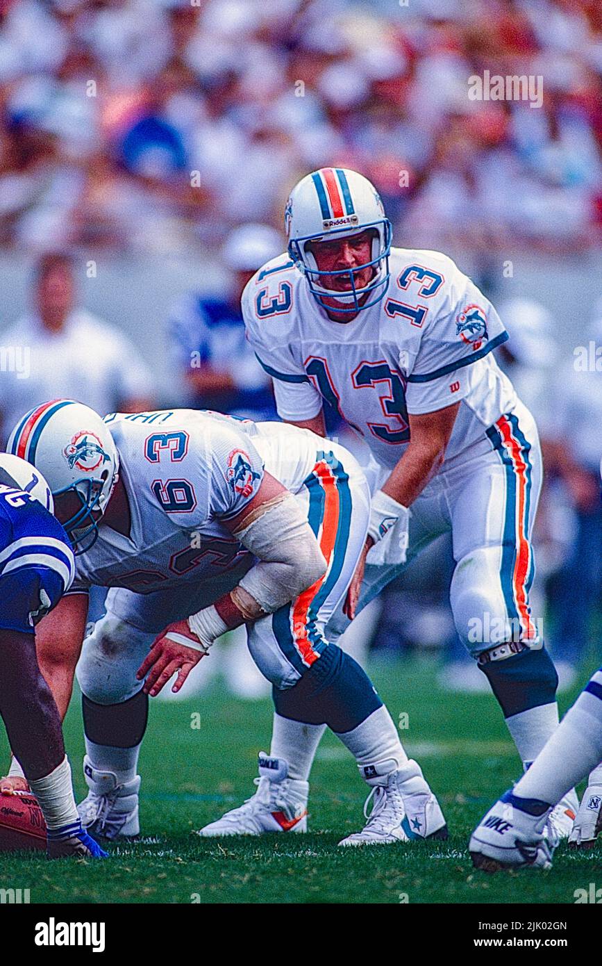 NFL Football Dan Marino quarterback for the Miami Dolphins Stock Photo ...