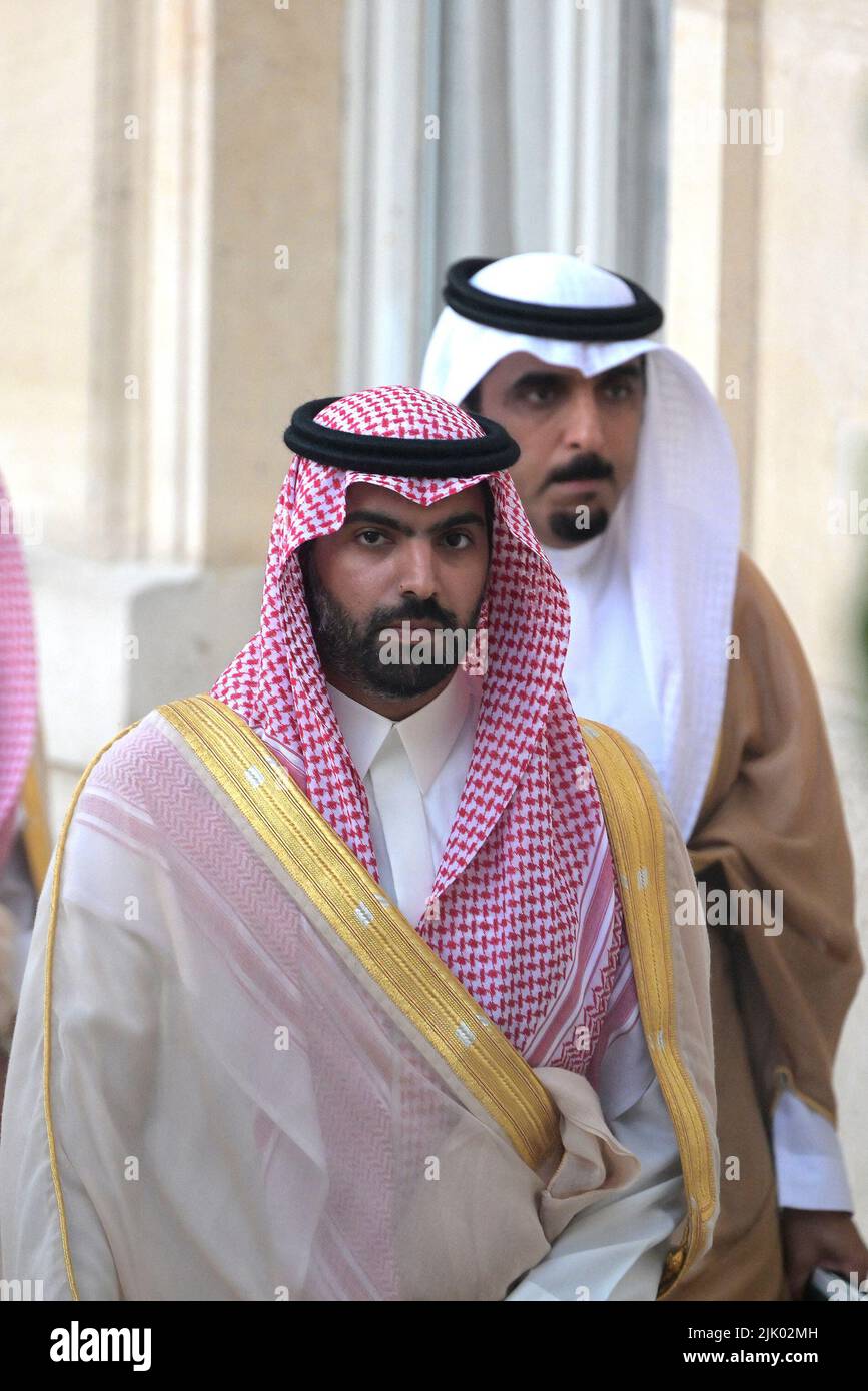 Paris, France. 28th July, 2022. Saudi Minister of Culture Badr Bin Abdullah Bin Farhan Al Saud ...