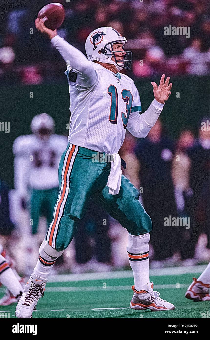 NFL Football Dan Marino quarterback for the Miami Dolphins Stock Photo ...