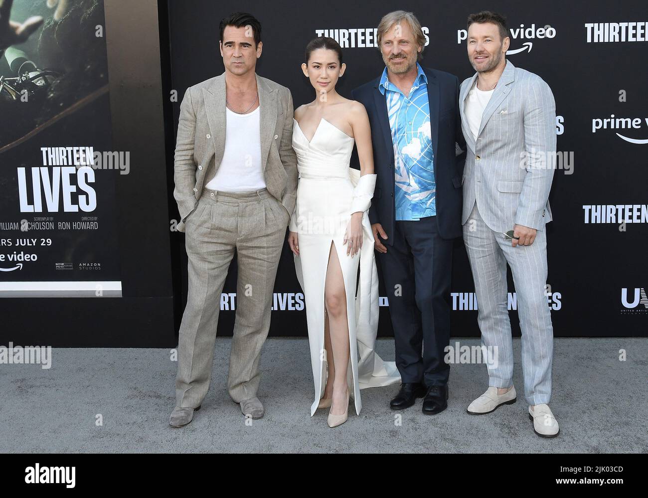 Los Angeles, USA. 28th July, 2022. (L-R) THIRTEEN LIVES Cast - Colin ...