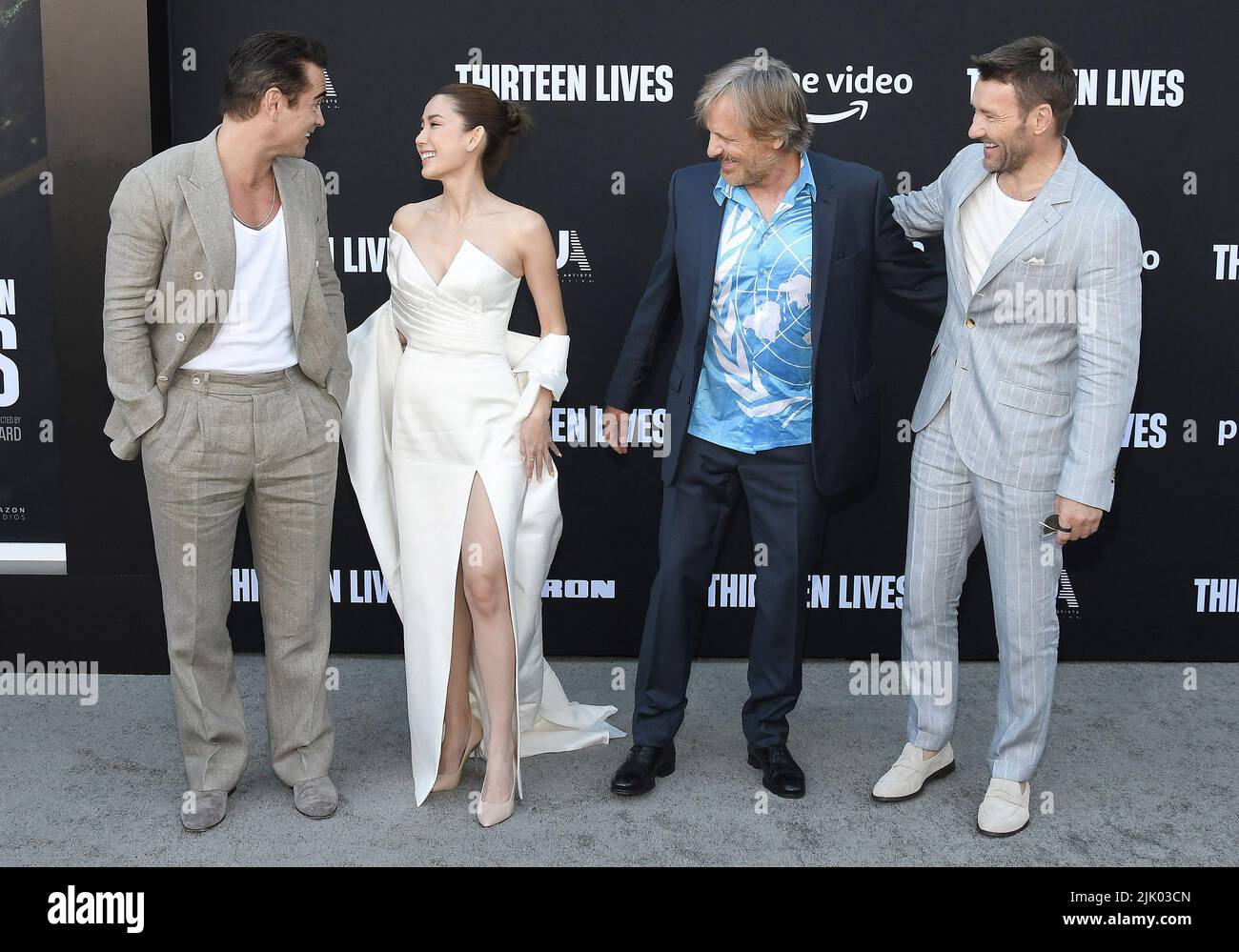 Los Angeles, USA. 28th July, 2022. (L-R) THIRTEEN LIVES Cast - Colin ...
