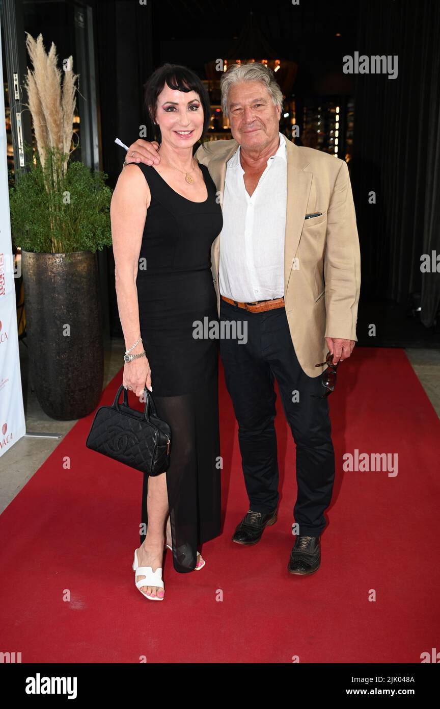 Munich, Germany. 28th July, 2022. Singer Anna Maria Kaufmann and her ...