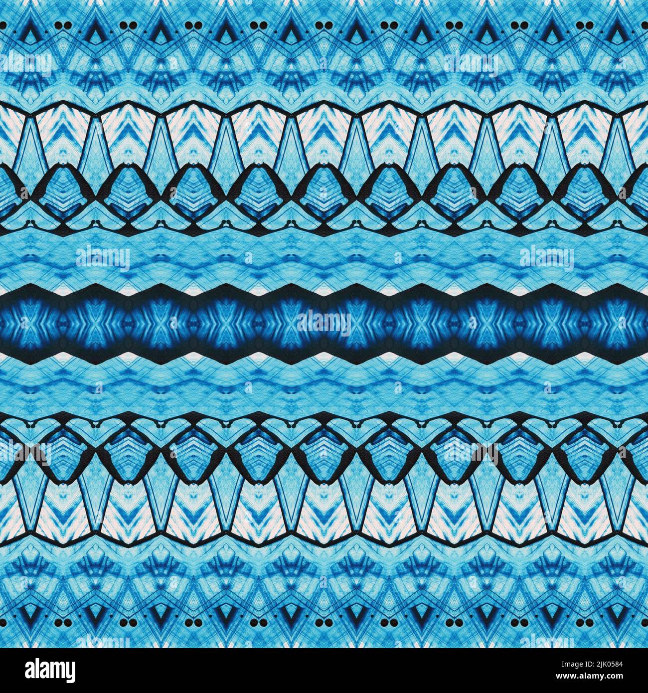 Abstract blue design patterns made of watercolor on paper Stock Photo ...