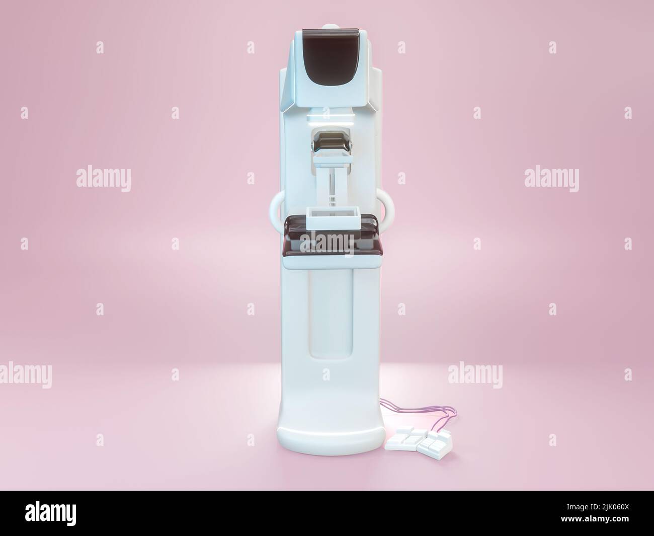 Mammography device for screening breast cancer in hospital on pink ...