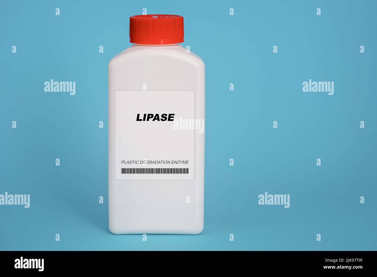 Lipase. Sample of Plastic-Eating Microbial Enzyme Stock Photo - Alamy