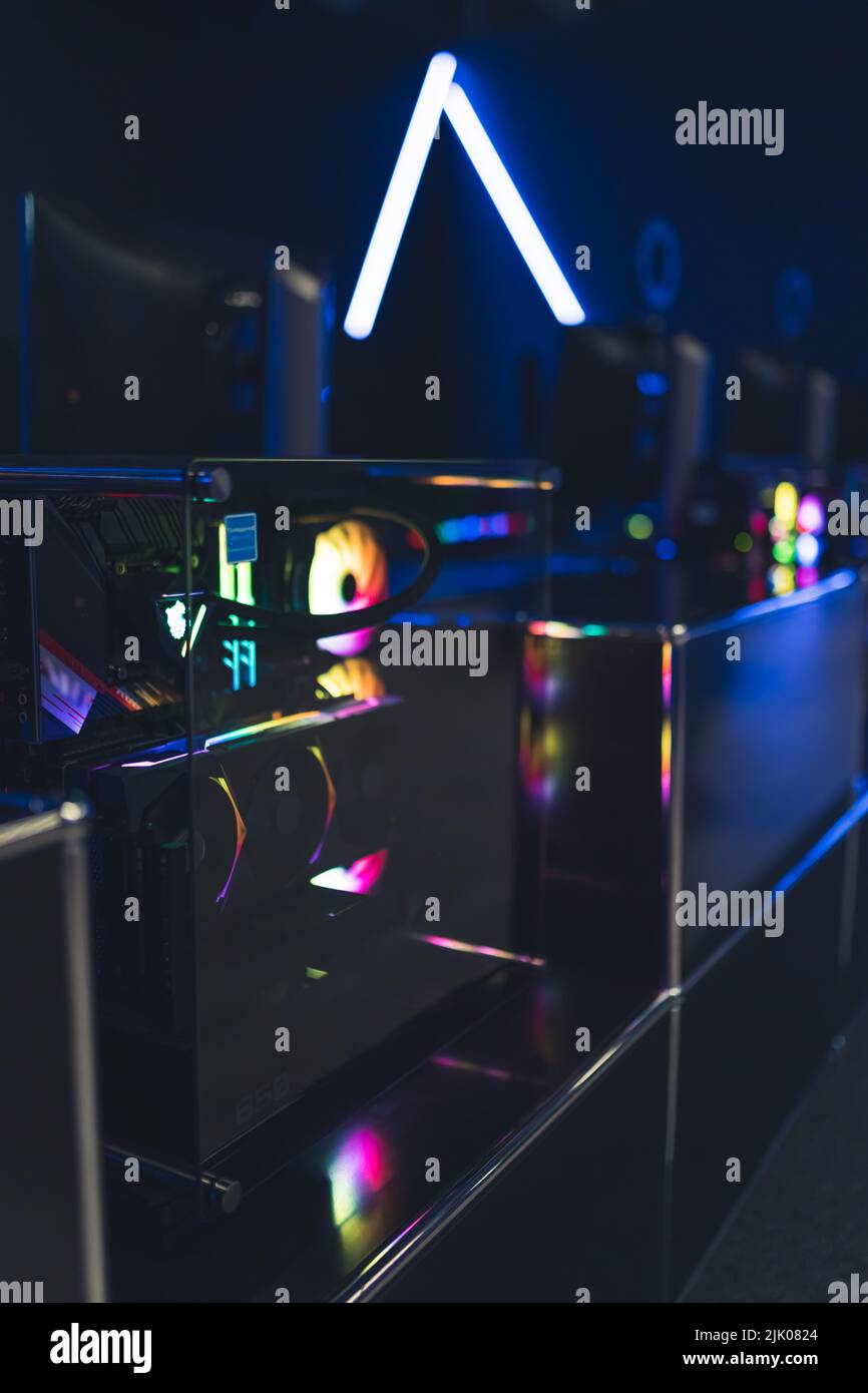 Professional computers in cyber gaming hi-res stock photography and ...