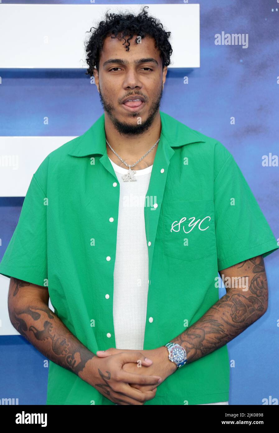 Jul 28, 2022 - London, England, UK - AJ Tracey attending Nope Gala Film ...