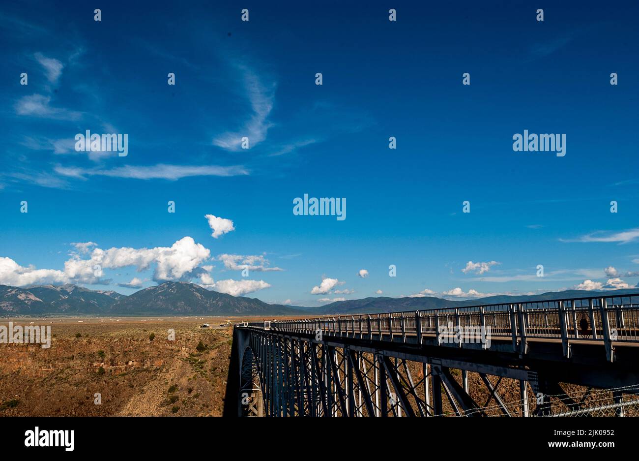 Gorge Bridge from the side with blue sky Stock Photo - Alamy