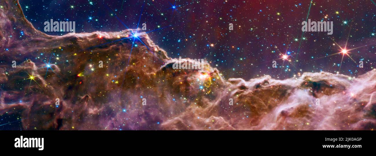 Combined NIRCam and MIRI Image of the “Cosmic Cliffs” in the Carina ...