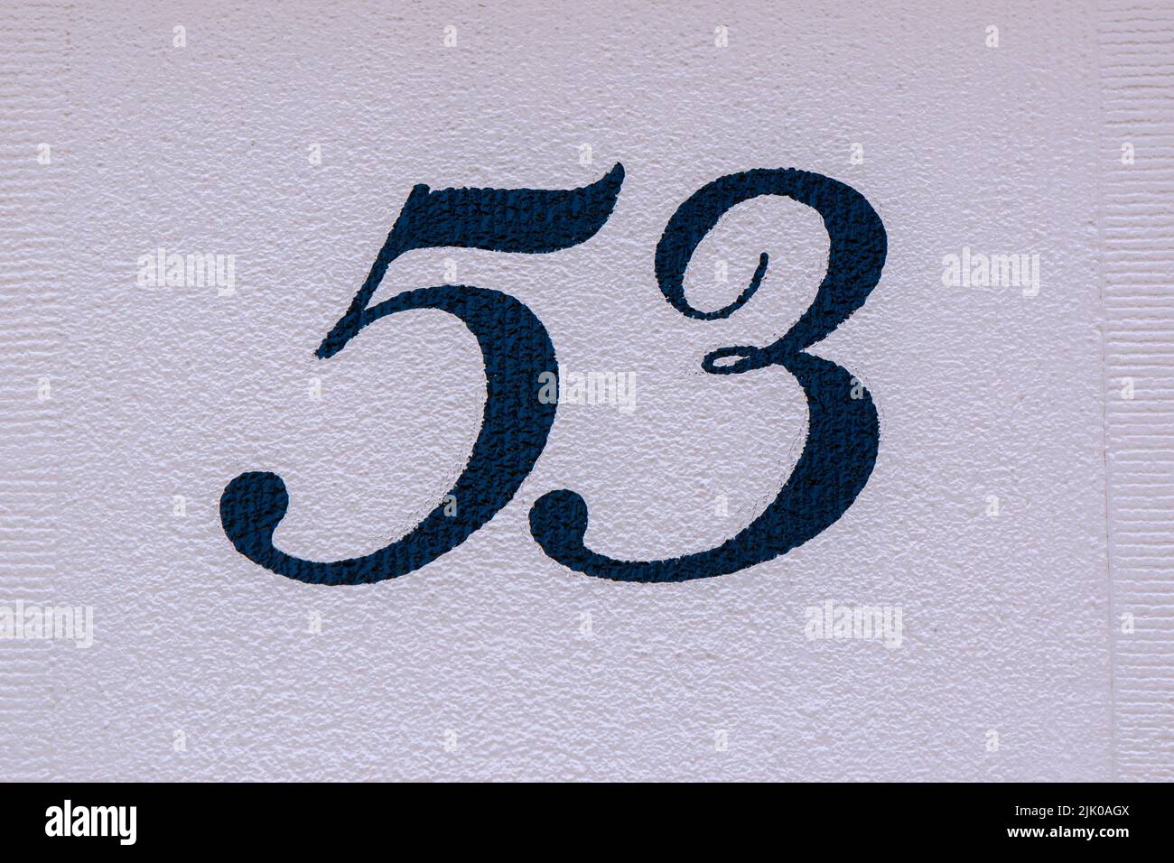 Close Up House Number 53 At Amsterdam The Netherlands 23-6-2022 Stock ...