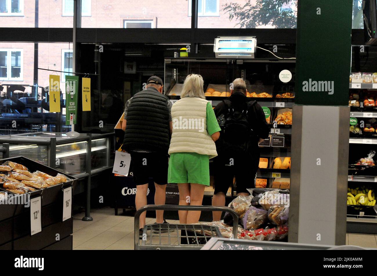 Copenhagen /Denmark/29 July 2022/Infaltion denamrk and High food price ...