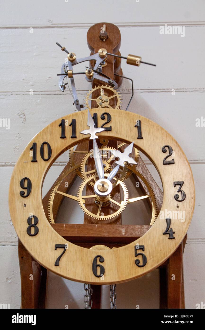 Clock face and mechanism Stock Photo - Alamy