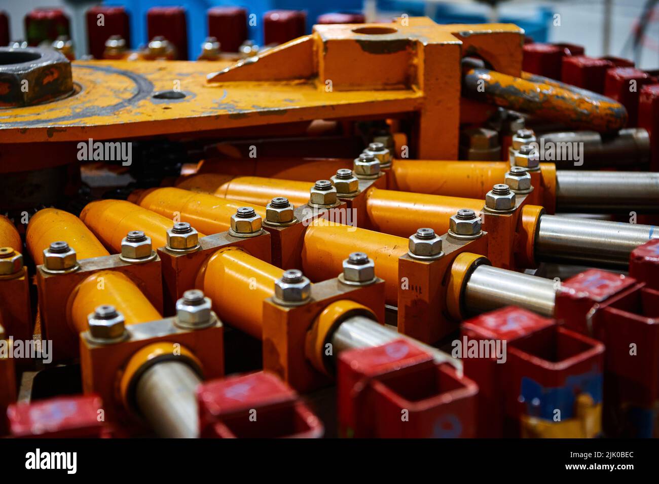 Metal prefabricated equipment for winding the core of an electric motor ...