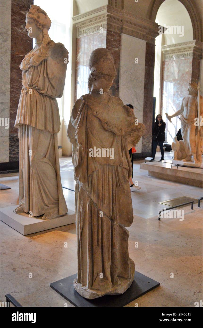Paris, France 03.25.2017: interior of a famous museum of Paris Stock ...