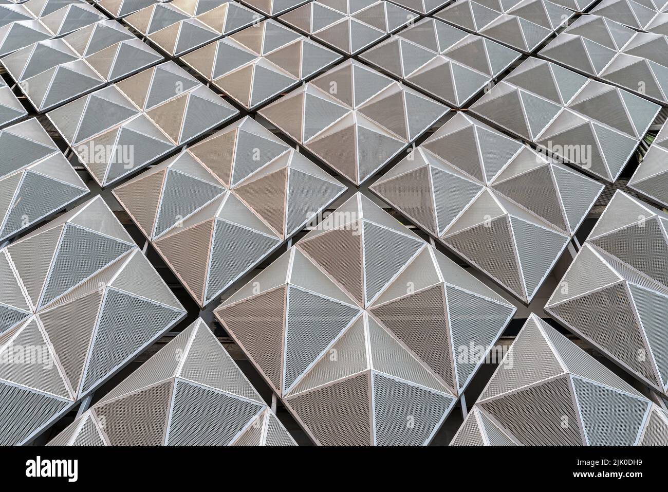 Fragment of a modern office building. Abstract geometric background ...