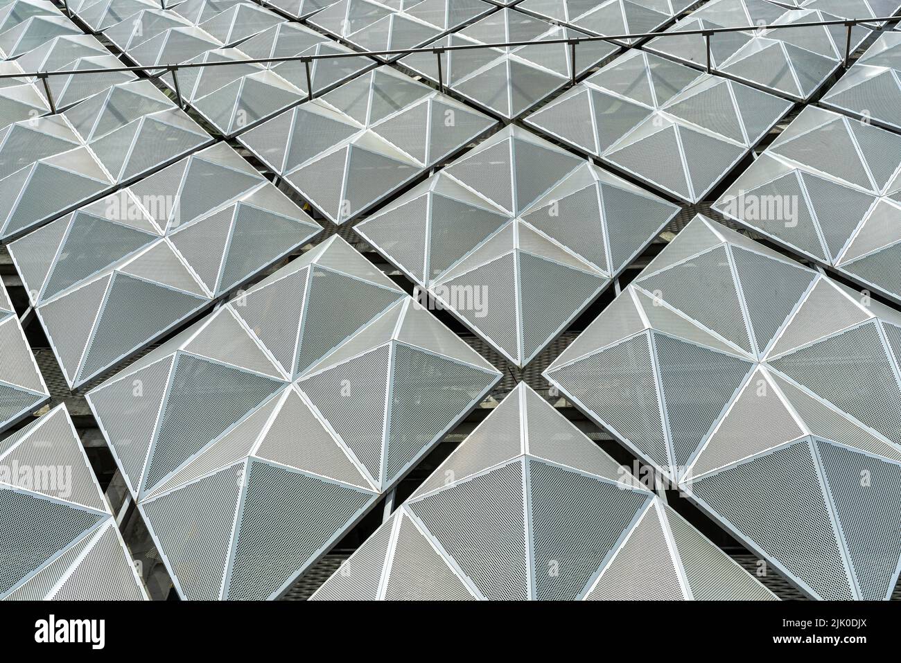 Fragment of a modern office building. Abstract geometric background ...