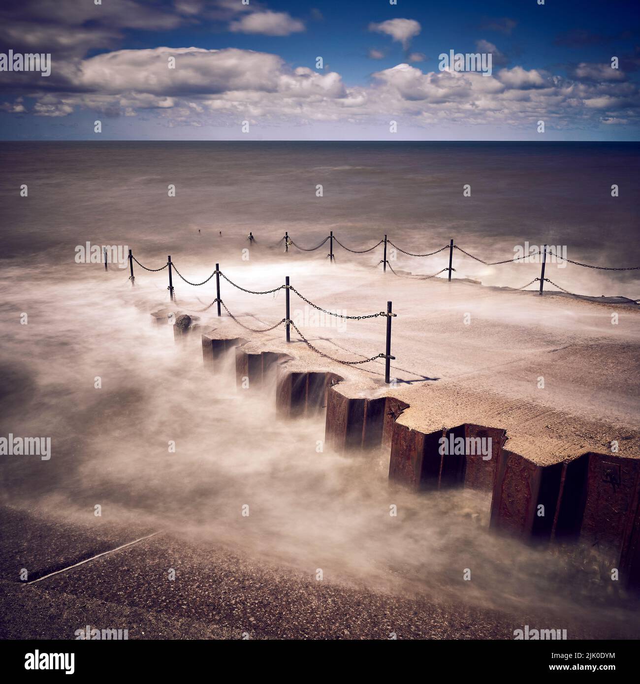 Sea waves breaking on concrete hi-res stock photography and images - Alamy