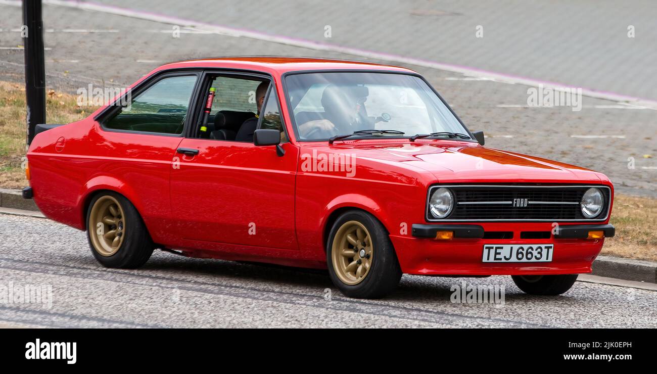 1979 red Ford Escort Stock Photo - Alamy