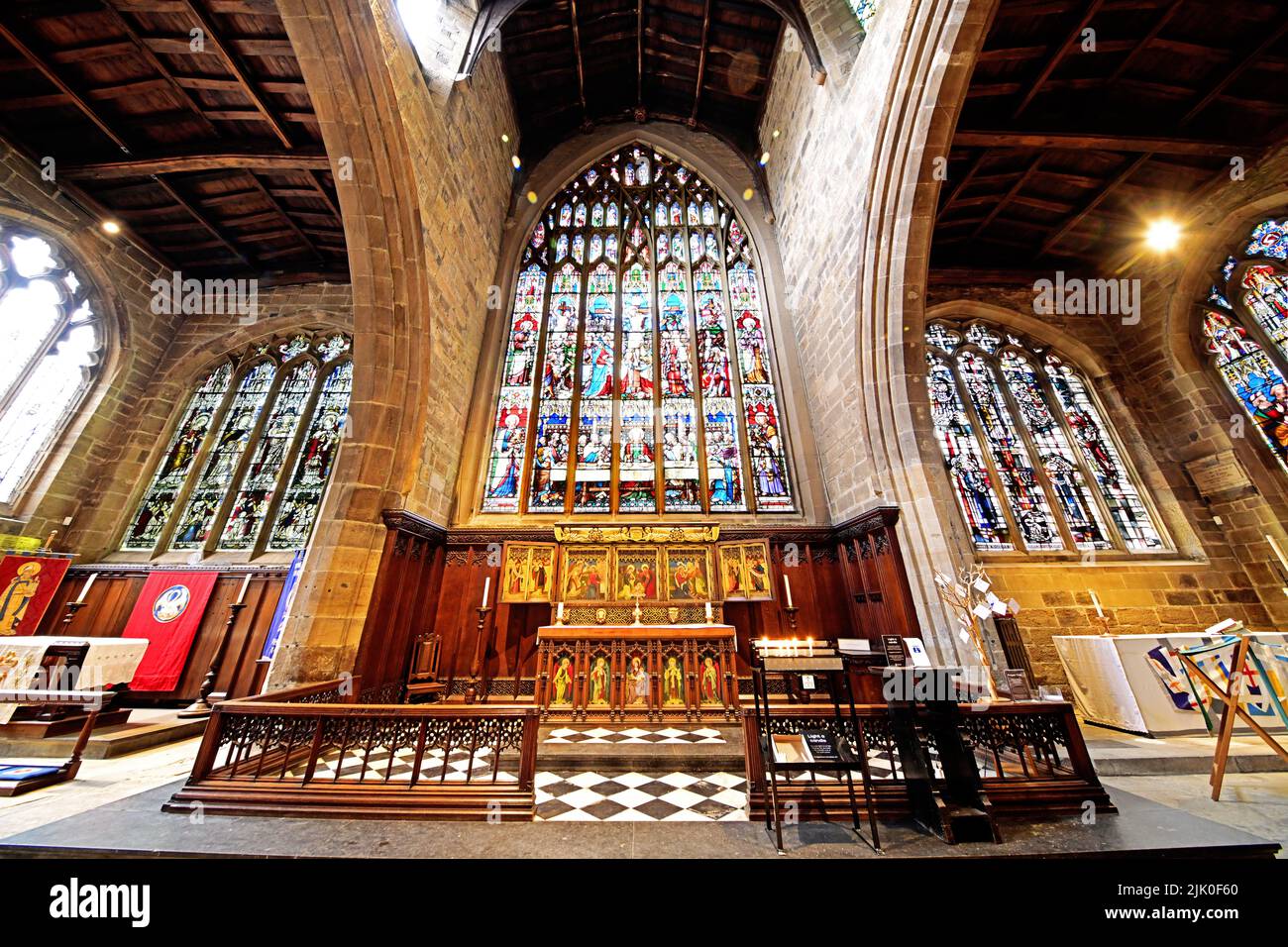 St Nicholas Cathedral Newcastle upon Tyne built 1350 showing the great ...