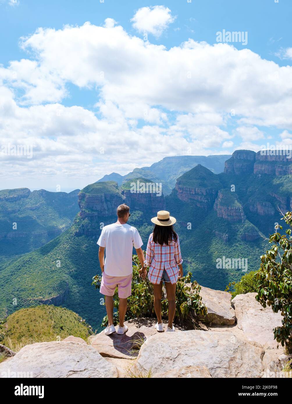 Panorama Route South Africa, Blyde river canyon with the three ...