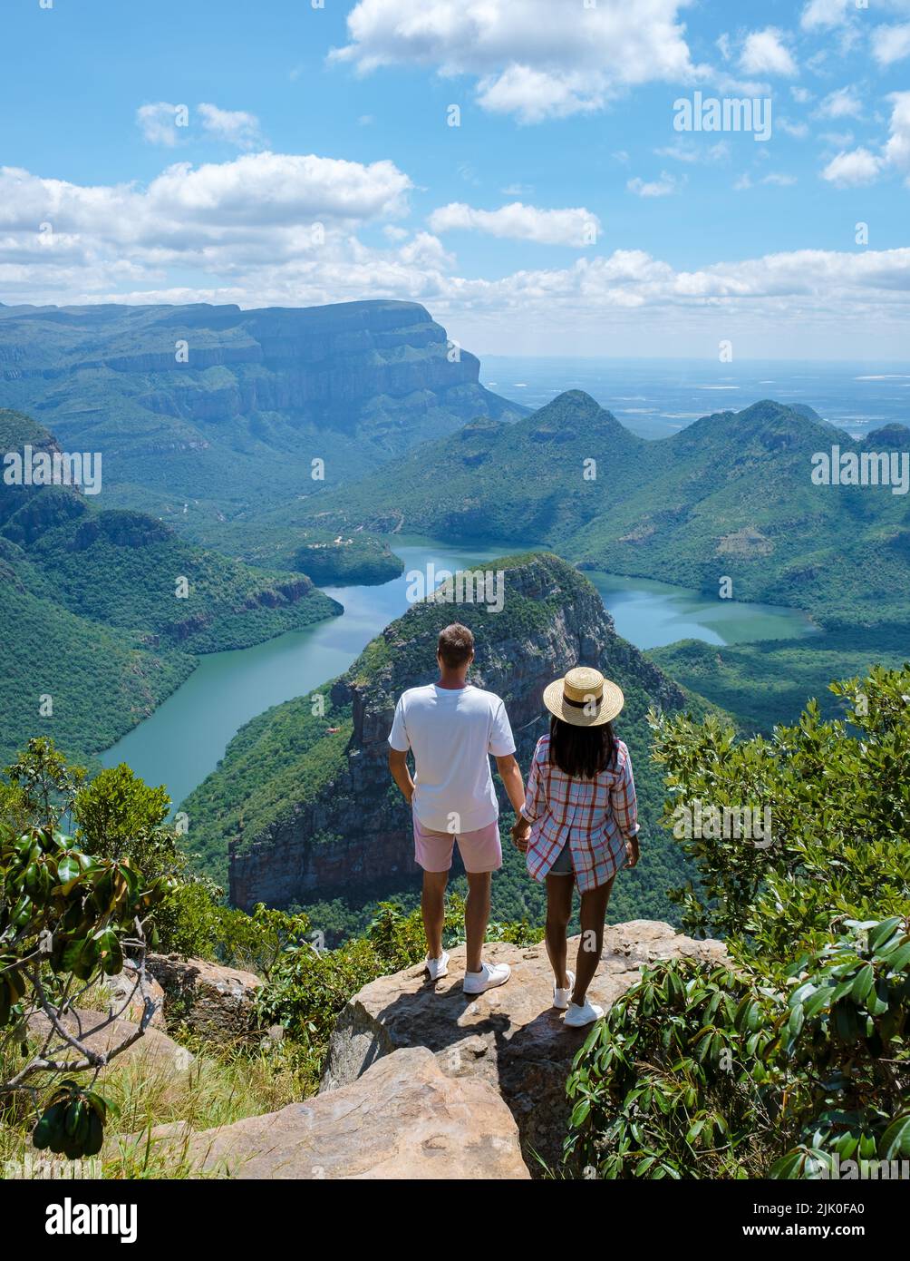 Panorama Route South Africa, Blyde river canyon with the three ...