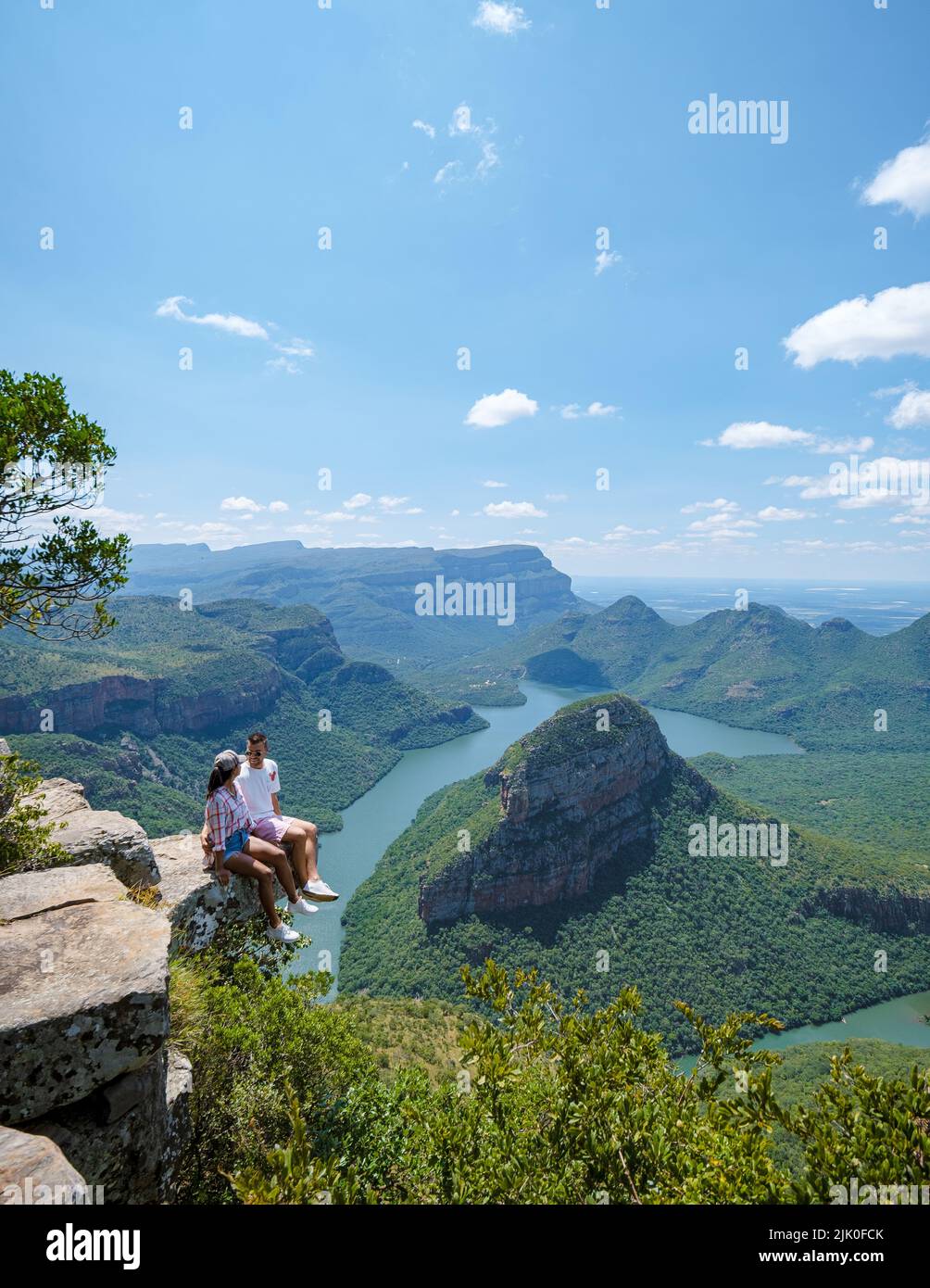 Panorama Route South Africa, Blyde river canyon with the three ...