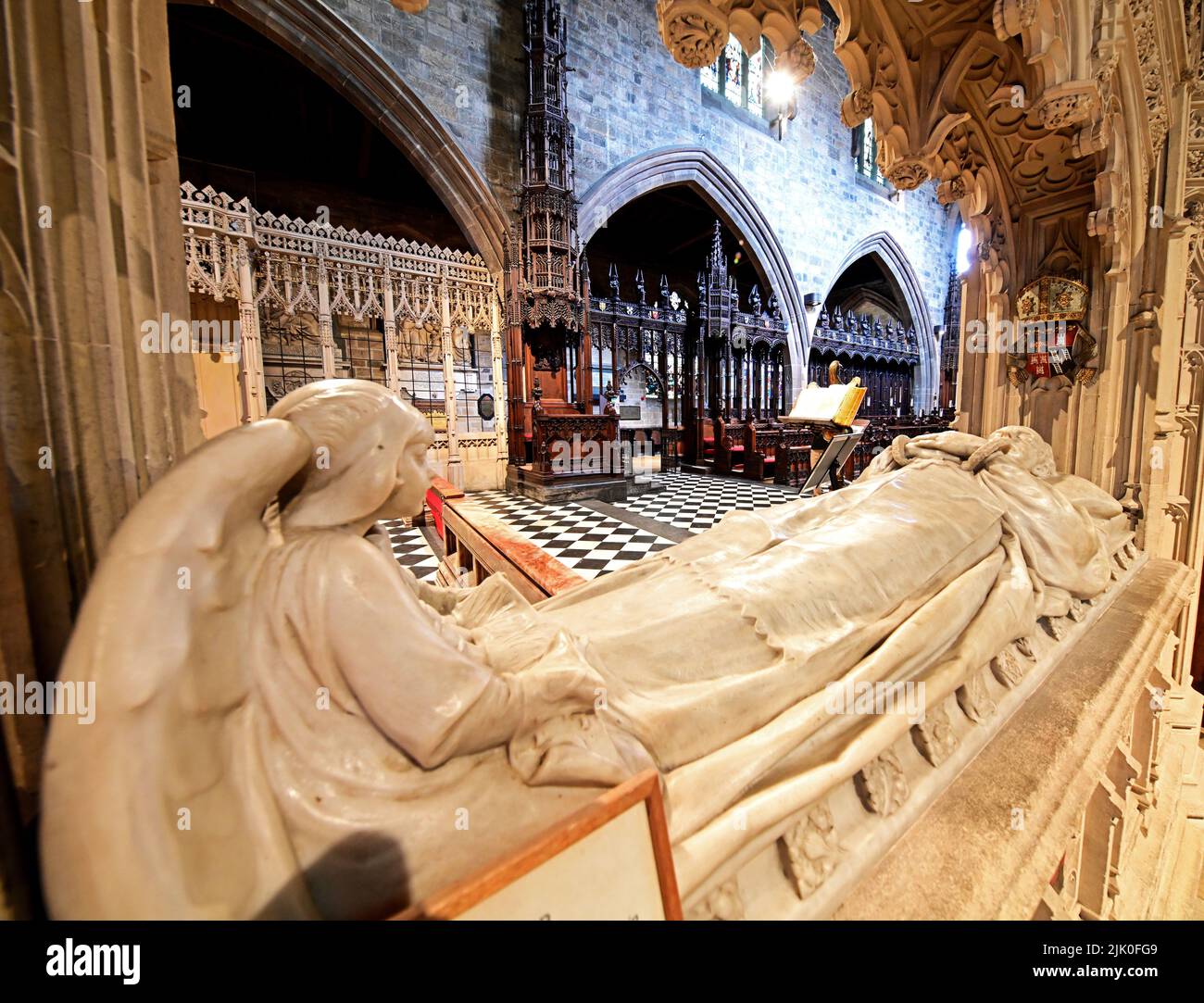 St Nicholas Cathedral Newcastle upon Tyne the alabaster tomb of Bishop ...