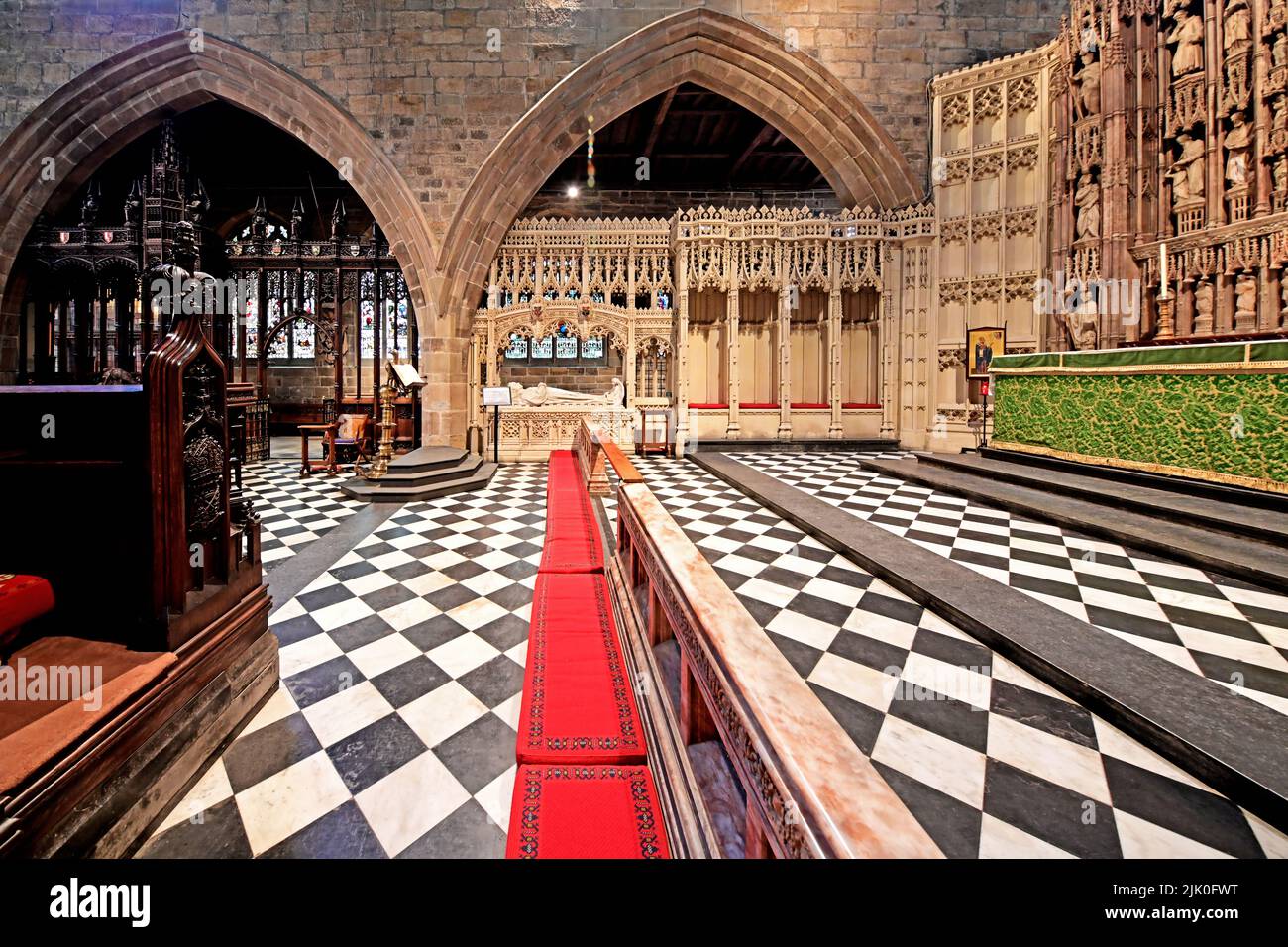 St Nicholas Cathedral Newcastle upon Tyne built 1350 with the alabaster ...
