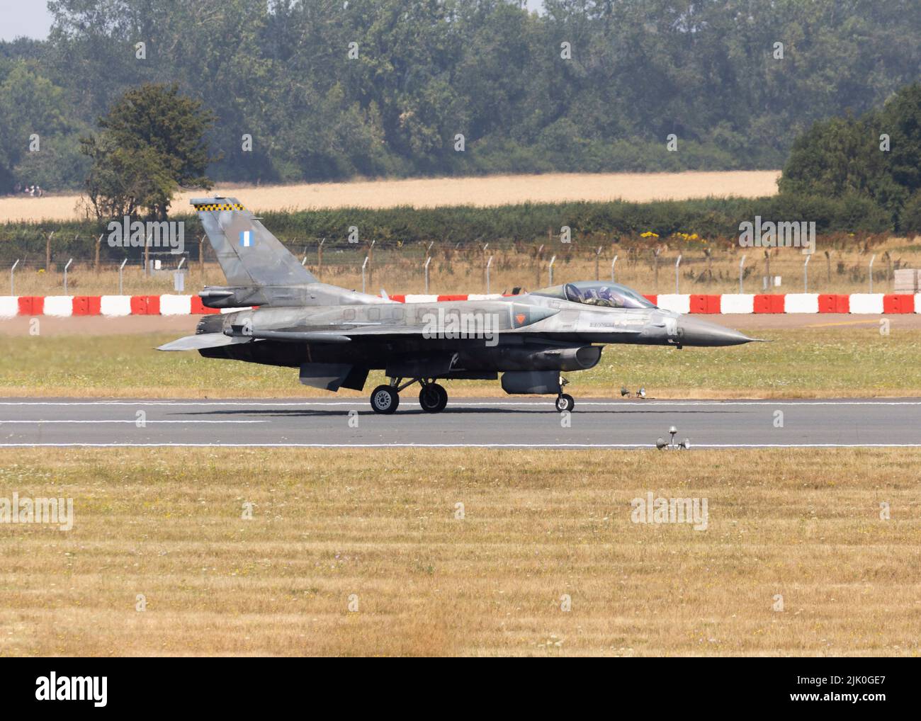 The Greek Air Force F-16 Reserve aircraft at the 2022 RIAT Stock Photo ...