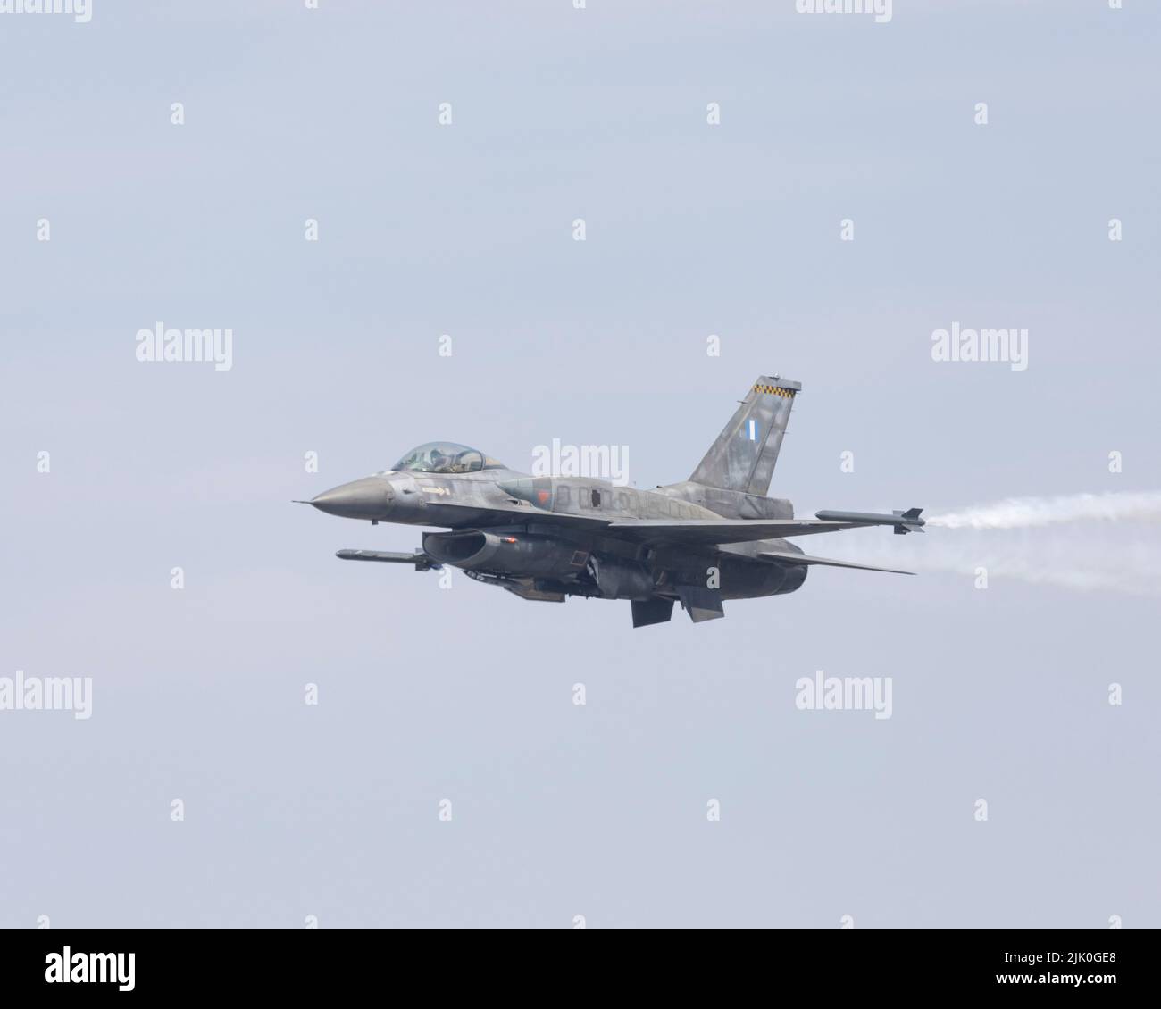 The Greek Air Force F-16 Reserve aircraft at the 2022 RIAT Stock Photo ...