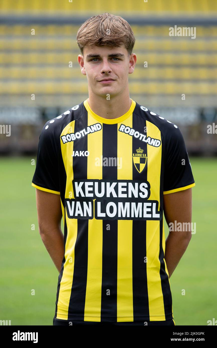Lierse's Sam Vanderhallen poses for the photographer at the 2022-2023 ...