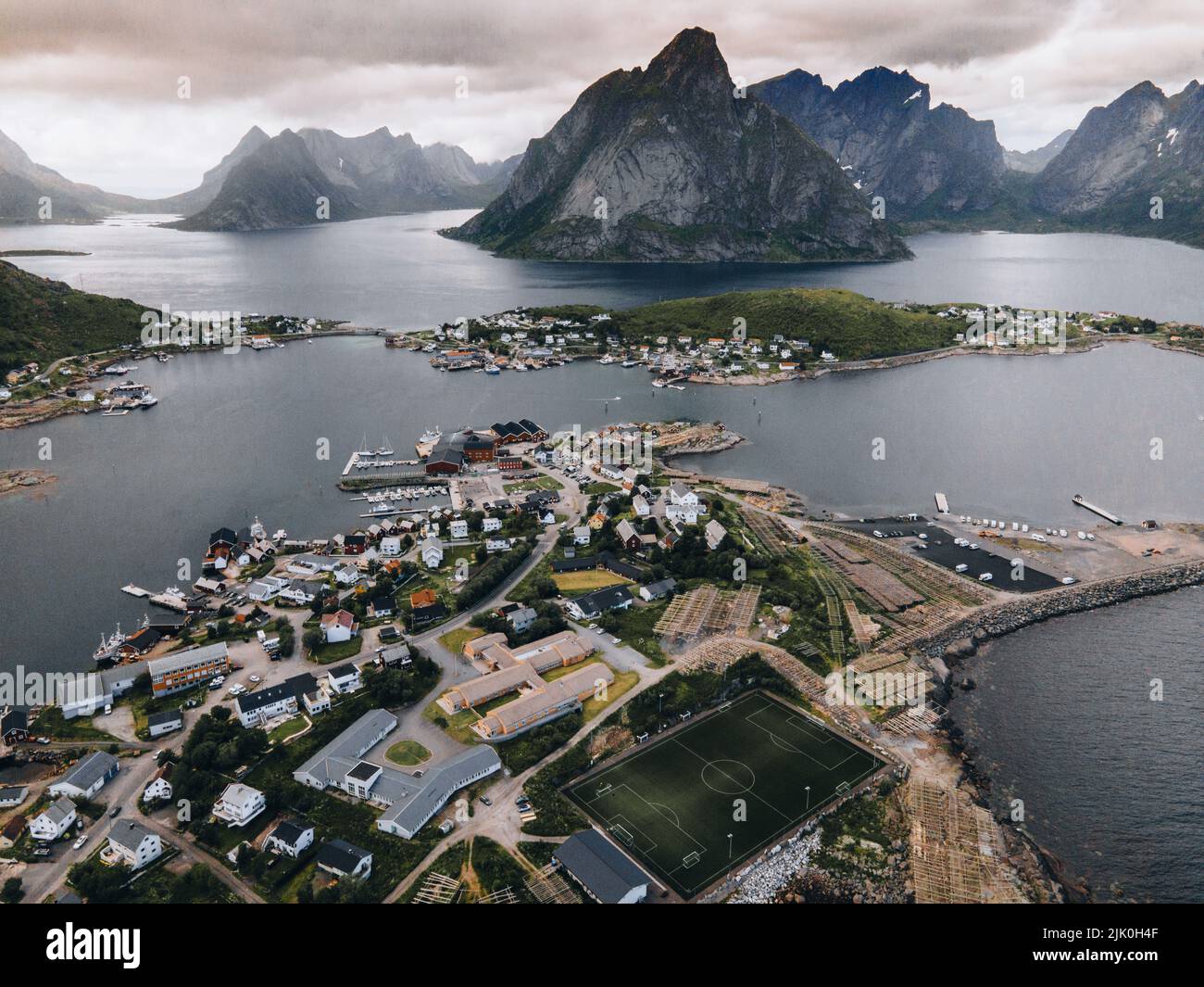 The town of Reine in the Lofoten Islands in Norway Stock Photo - Alamy