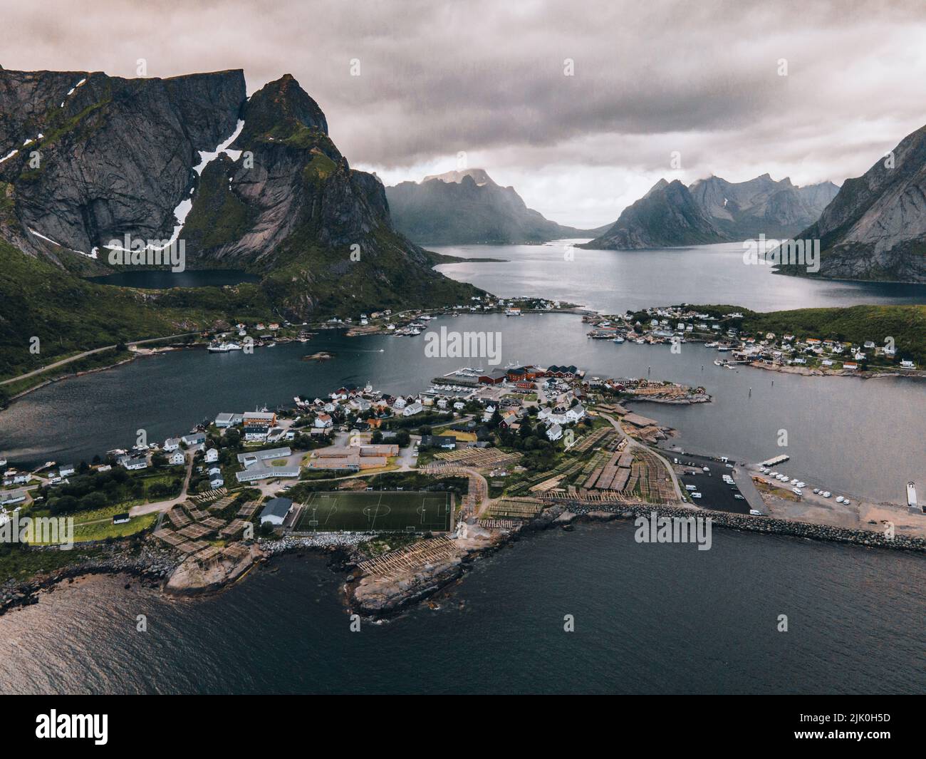 The town of Reine in the Lofoten Islands in Norway Stock Photo - Alamy