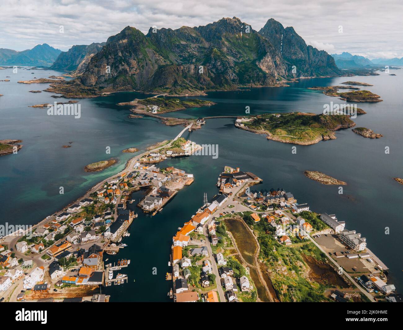 Views of Henningsvaer in the Lofoten Islands in Norway Stock Photo - Alamy