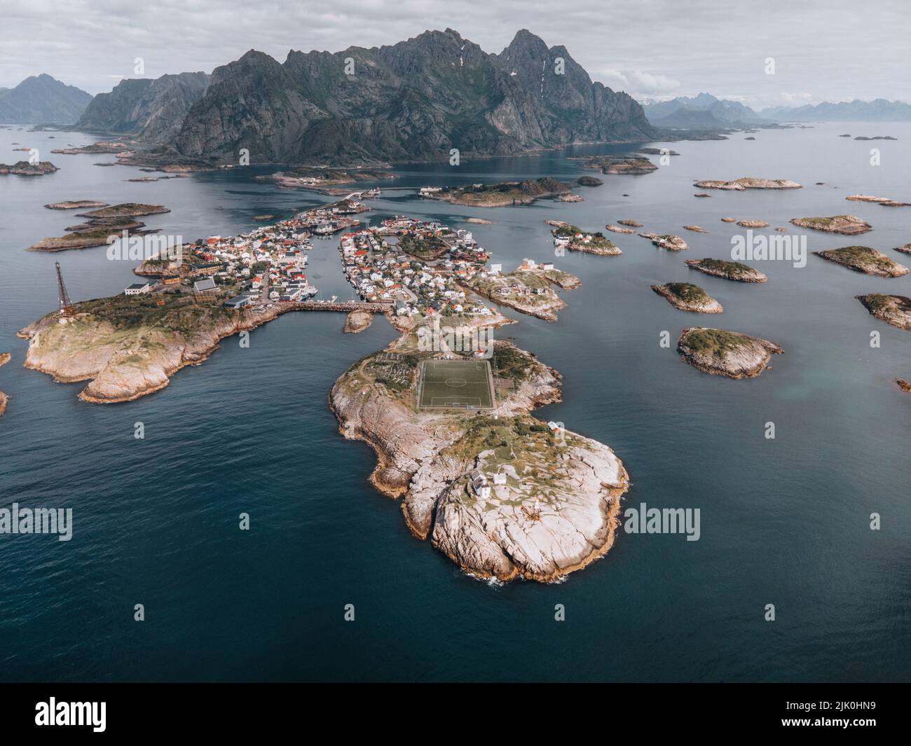 Views of Henningsvaer in the Lofoten Islands in Norway Stock Photo - Alamy