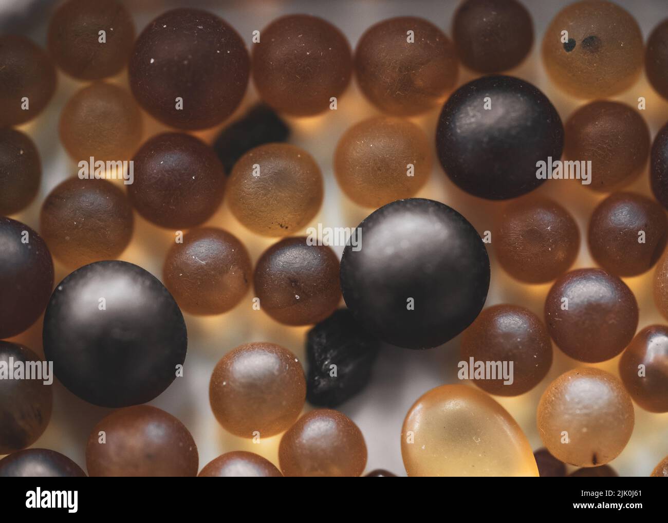 A close-up top view of various matte stones Stock Photo - Alamy