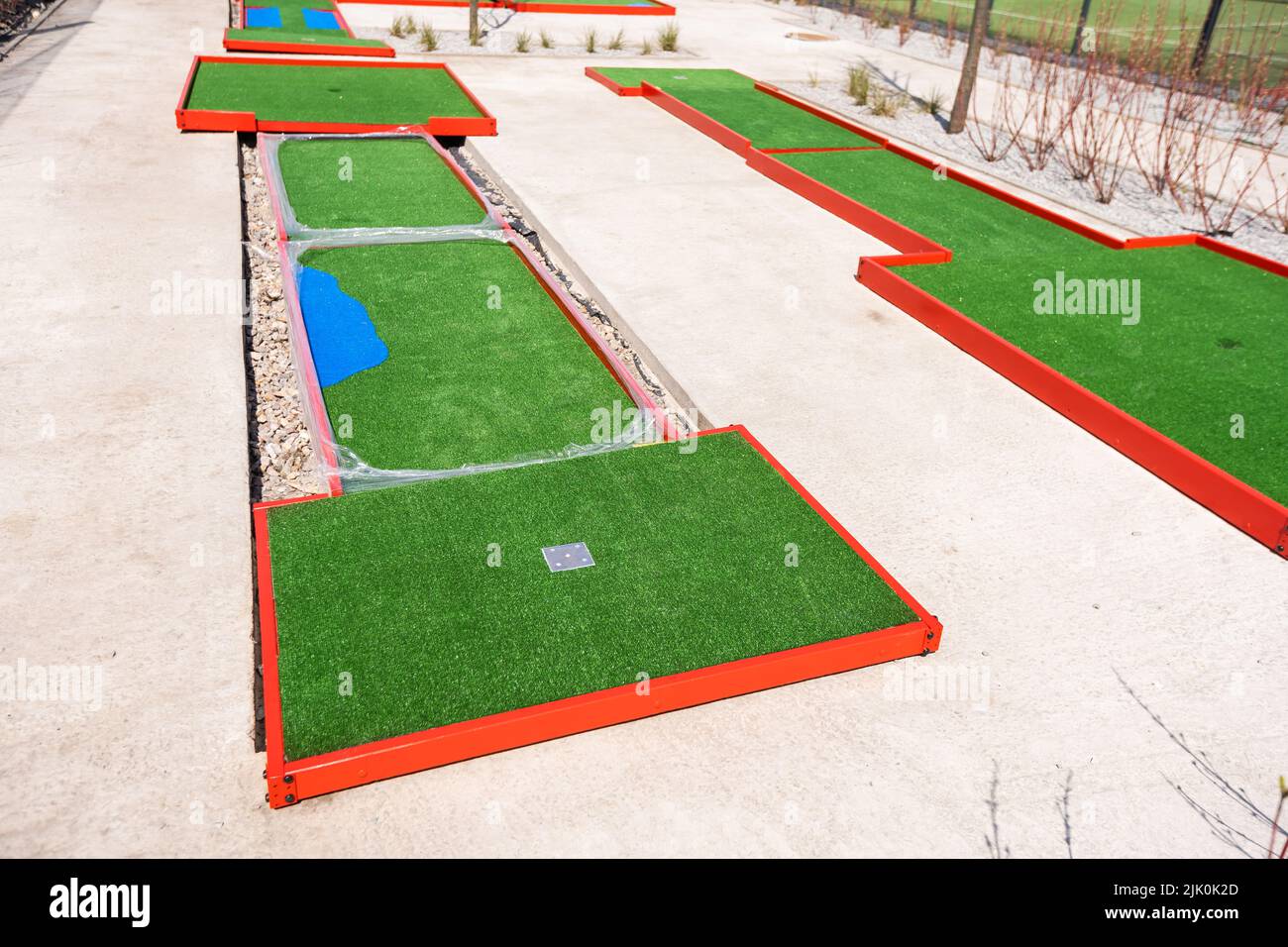 mini golf court at cruise ship deck Stock Photo - Alamy