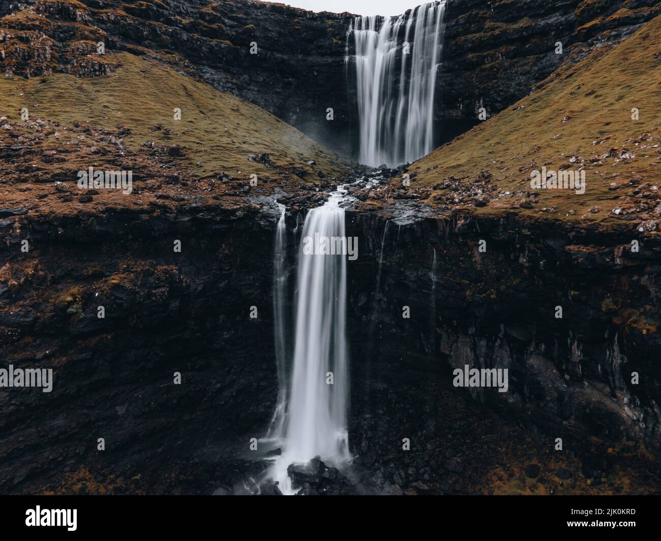 Fossá Waterfall as seen in the Faroe Islands Stock Photo - Alamy
