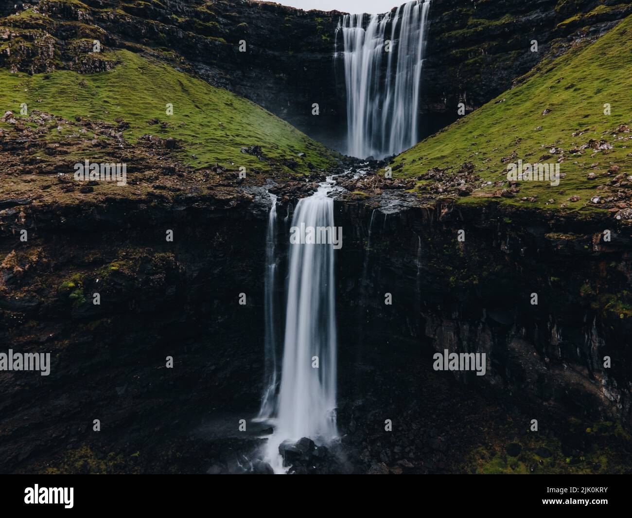Fossá Waterfall as seen in the Faroe Islands Stock Photo - Alamy
