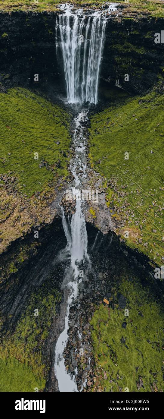 Fossá Waterfall as seen in the Faroe Islands Stock Photo - Alamy