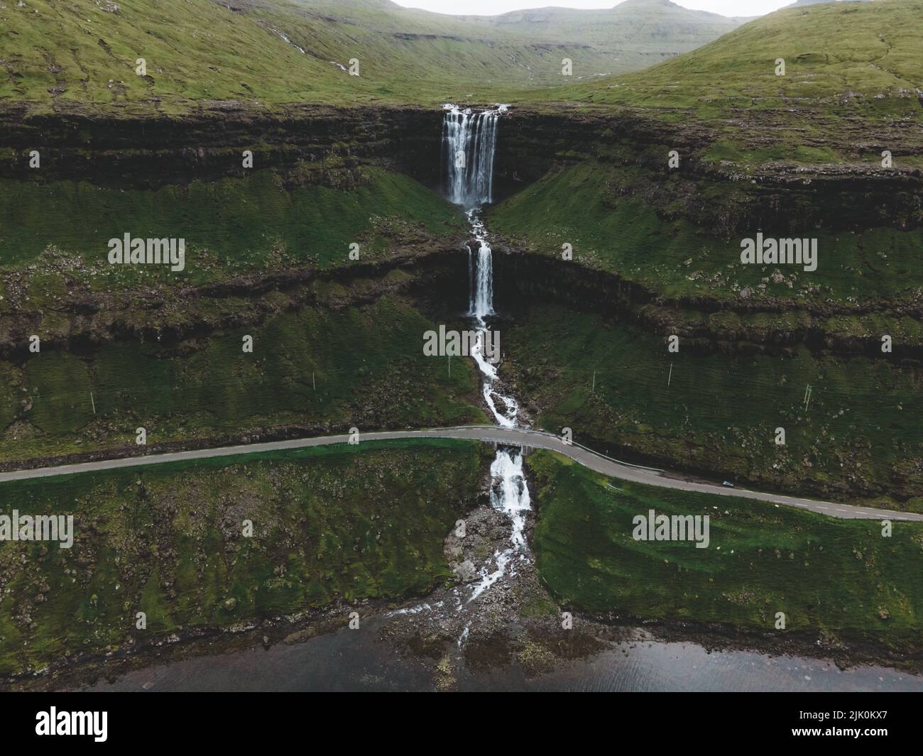 Fossá Waterfall as seen in the Faroe Islands Stock Photo - Alamy