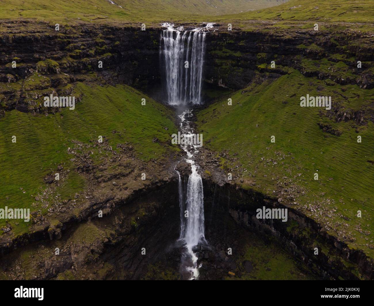 Fossá Waterfall as seen in the Faroe Islands Stock Photo - Alamy