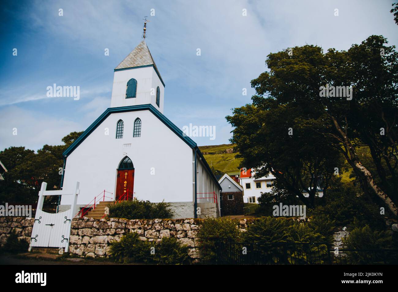 The Kvívík Church in Kvívík, Faroe Islands Stock Photo - Alamy