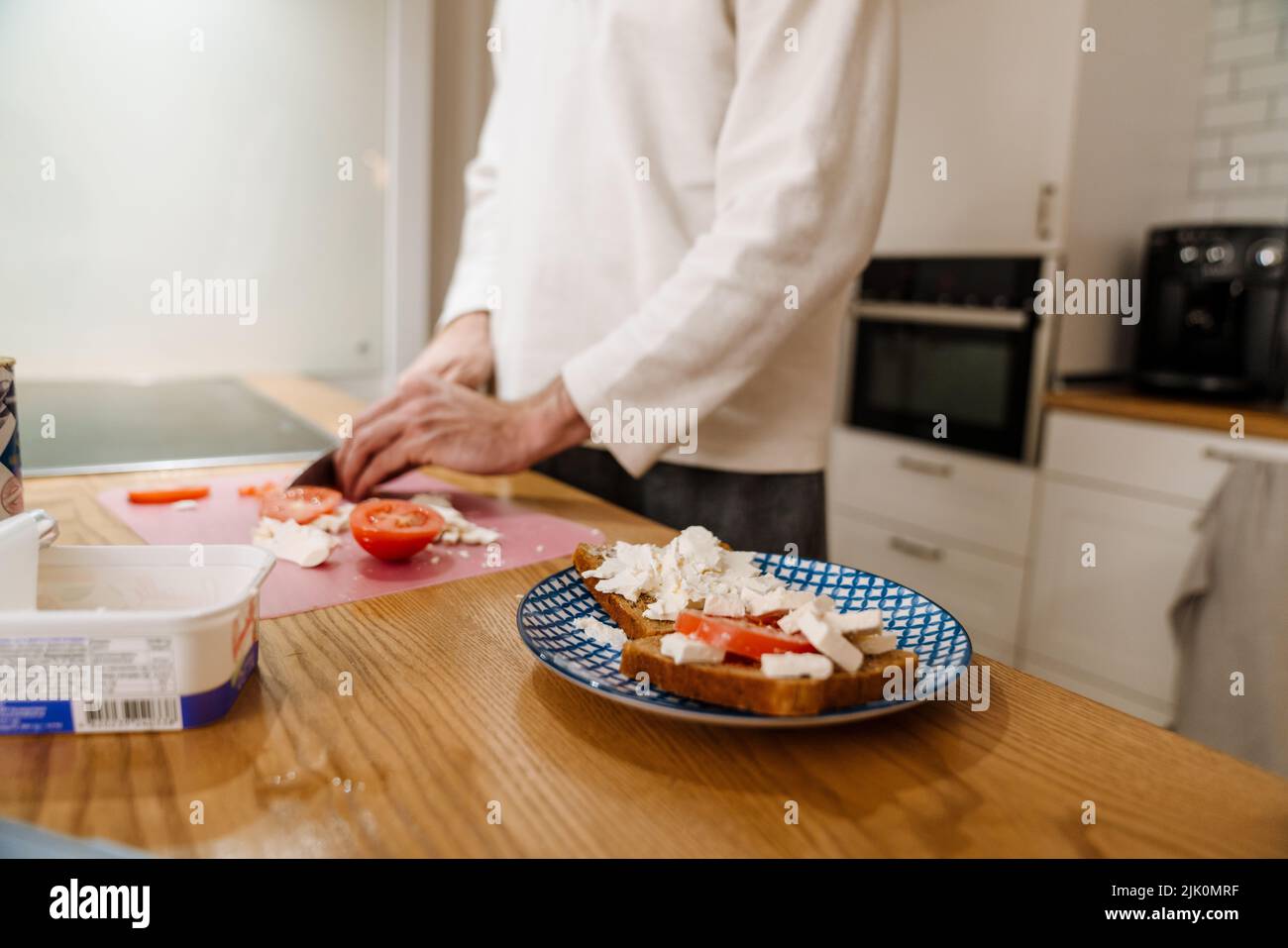 Man making sandwich kitchen hi-res stock photography and images - Alamy