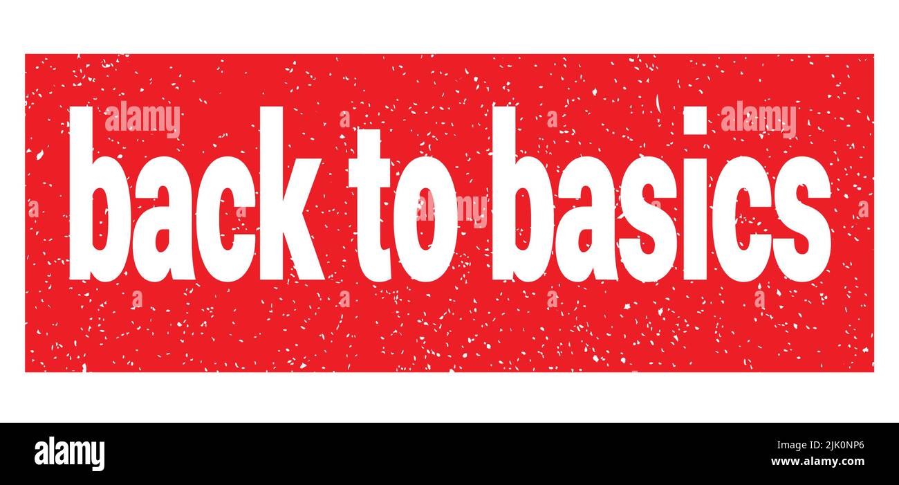 Back to basics stamp hi-res stock photography and images - Alamy