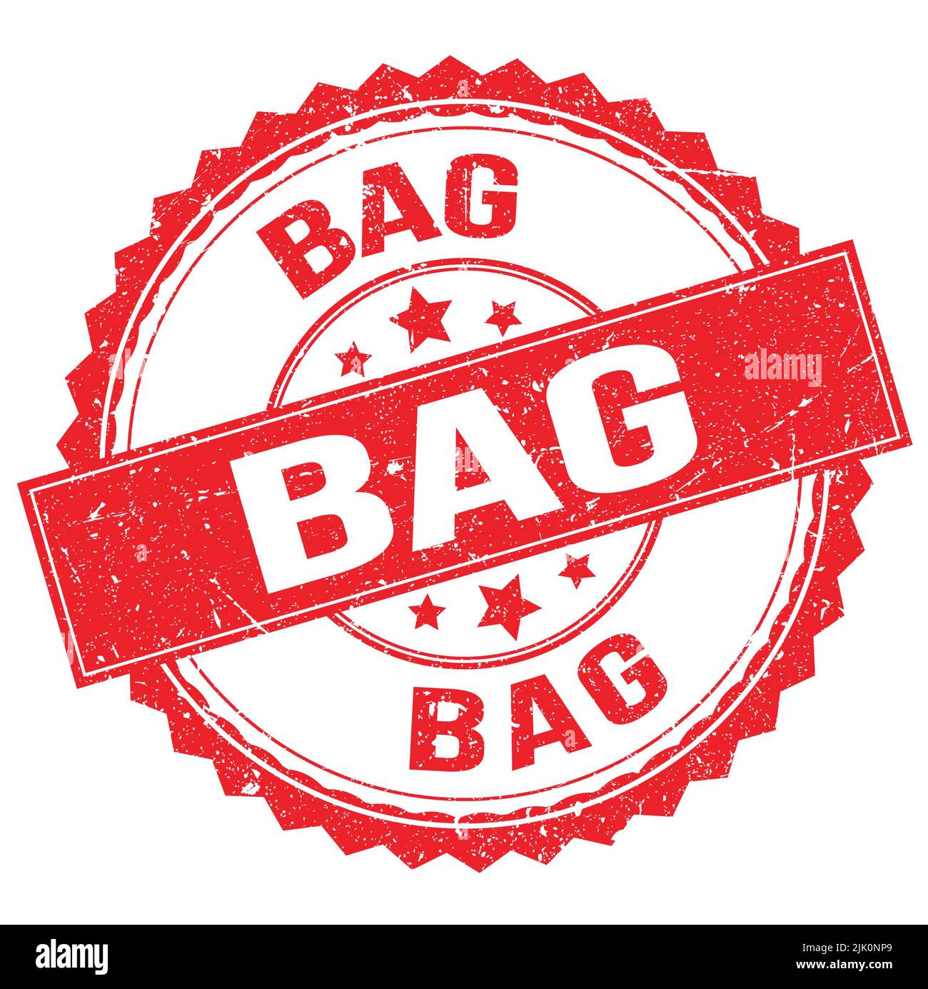 BAG text written on red round stamp sign Stock Photo - Alamy