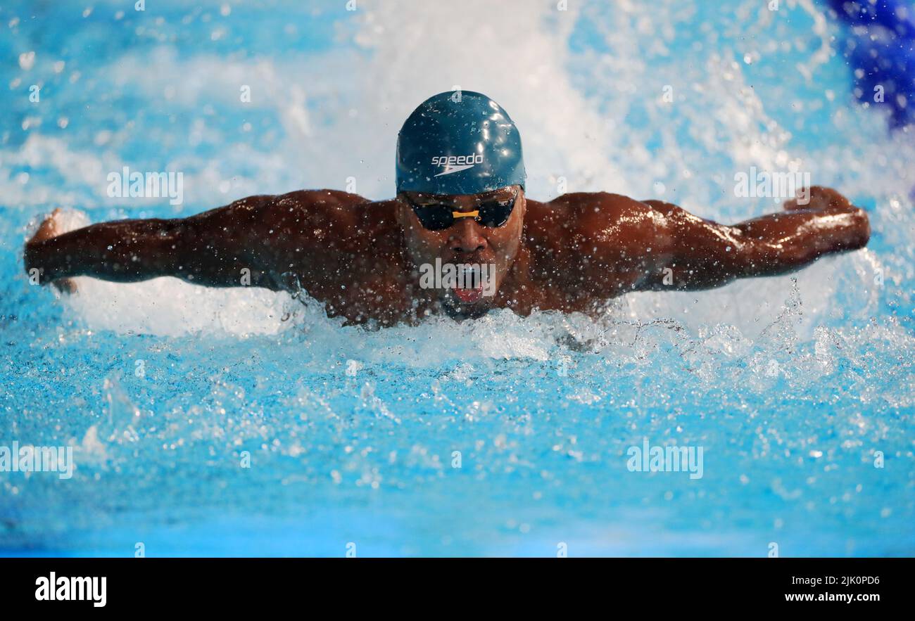 Solomon Islands' Edgar Richardson Iro at Sandwell Aquatics Centre on ...