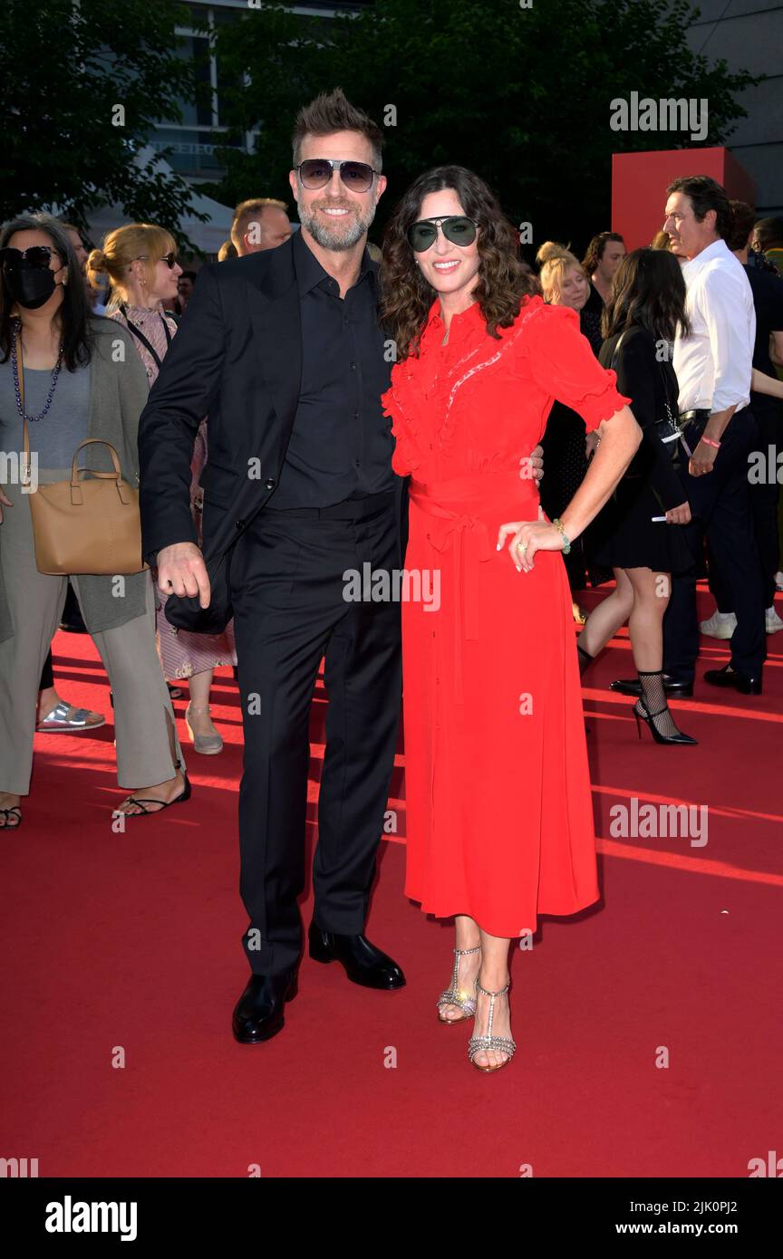 David Leitch and his wife Kelly McCormick attend the 'Bullet Train ...